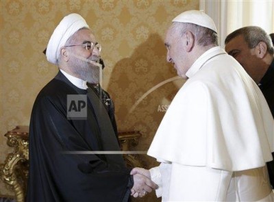 Vatican calls on Iran to combat terrorism and Rouhani asks the Pope to ...