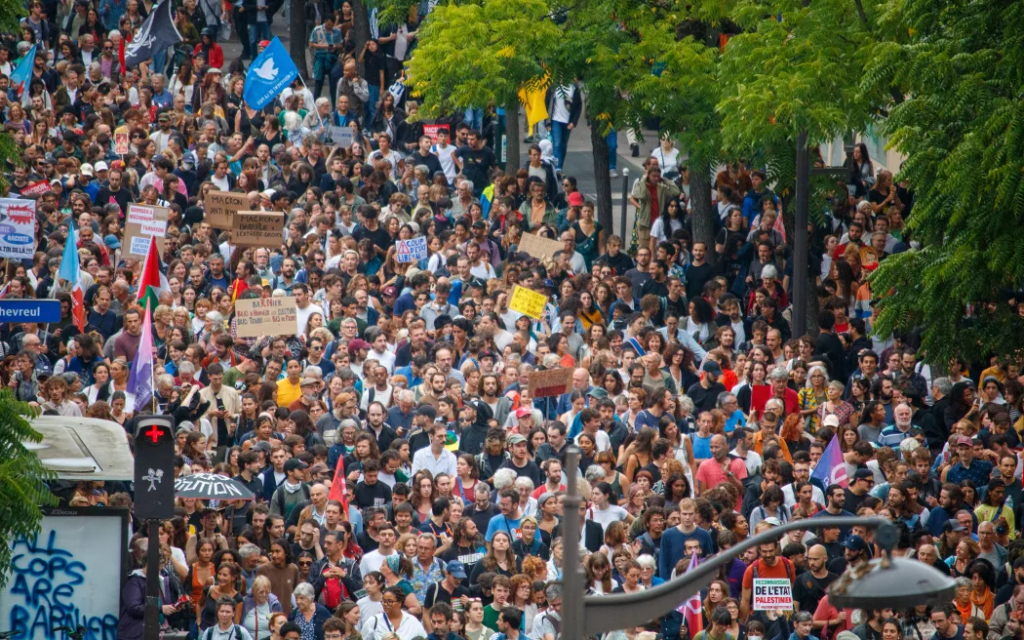 French protesters rage at ‘stolen election’ after Macron picked Barnier ...